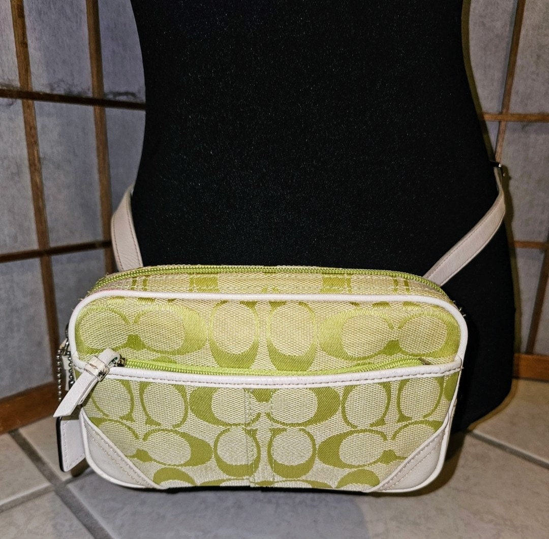 Coach Vintage Unisex Signature Jacquard Leather Fanny Pack Bum Bag - Etsy