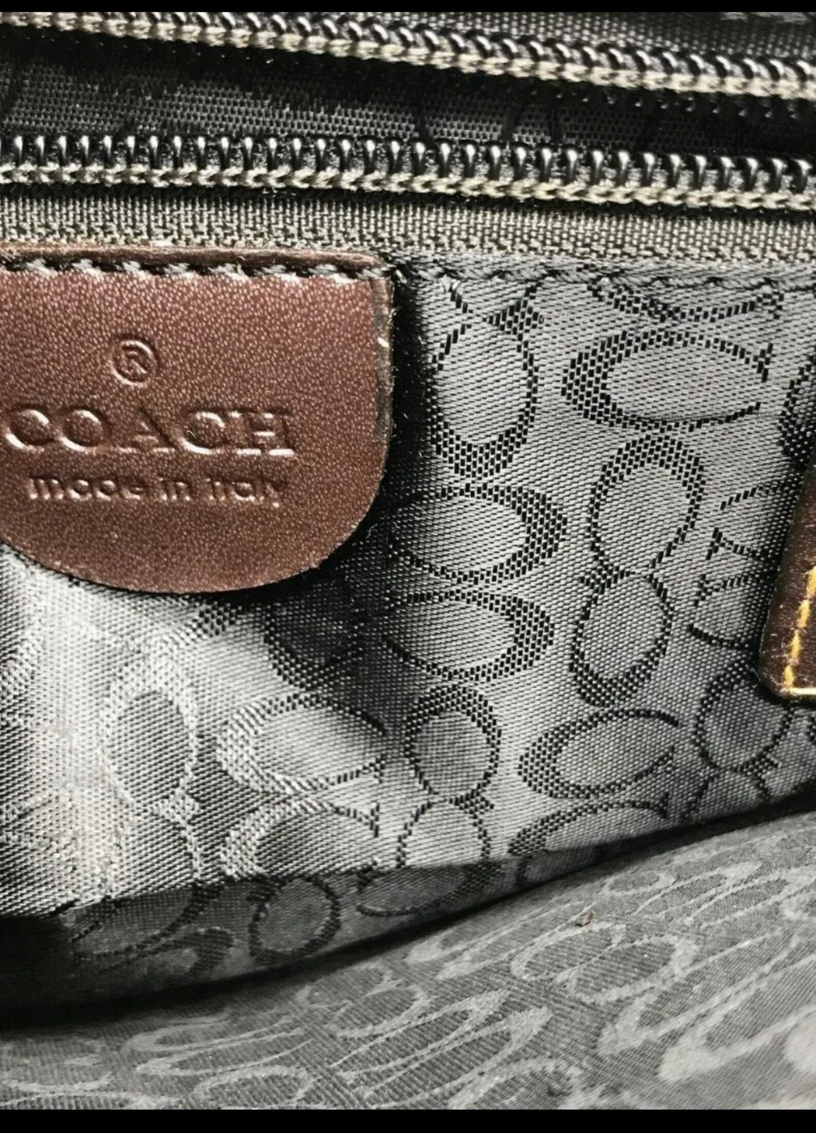 Coach Vintage Italian Bon Voyage Signature Belt Bag Fanny Pack Waist ...