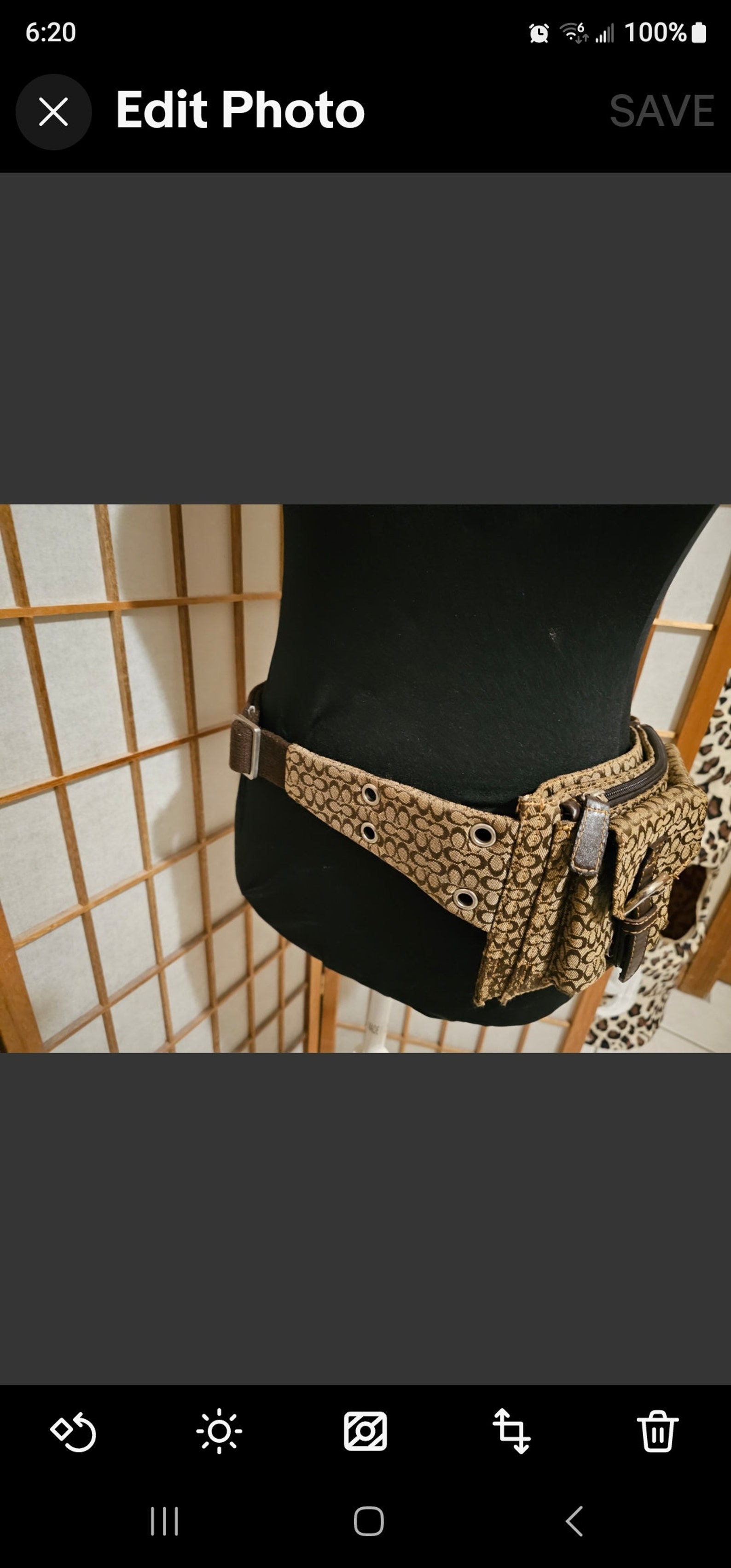 Coach Vintage Italian Bon Voyage Signature Belt Bag Fanny Pack Waist ...