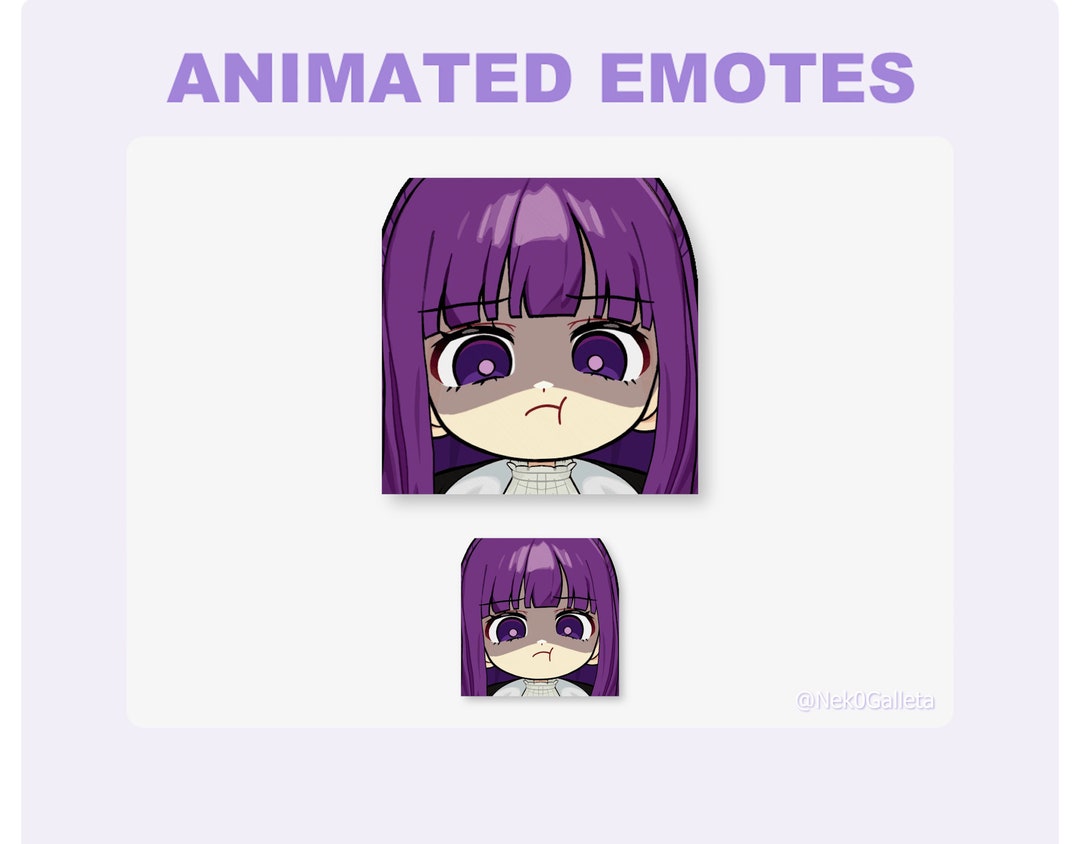 Sousou No Frieren ANIMATED EMOTE ||angry Fern Cute Anime Emote for ...