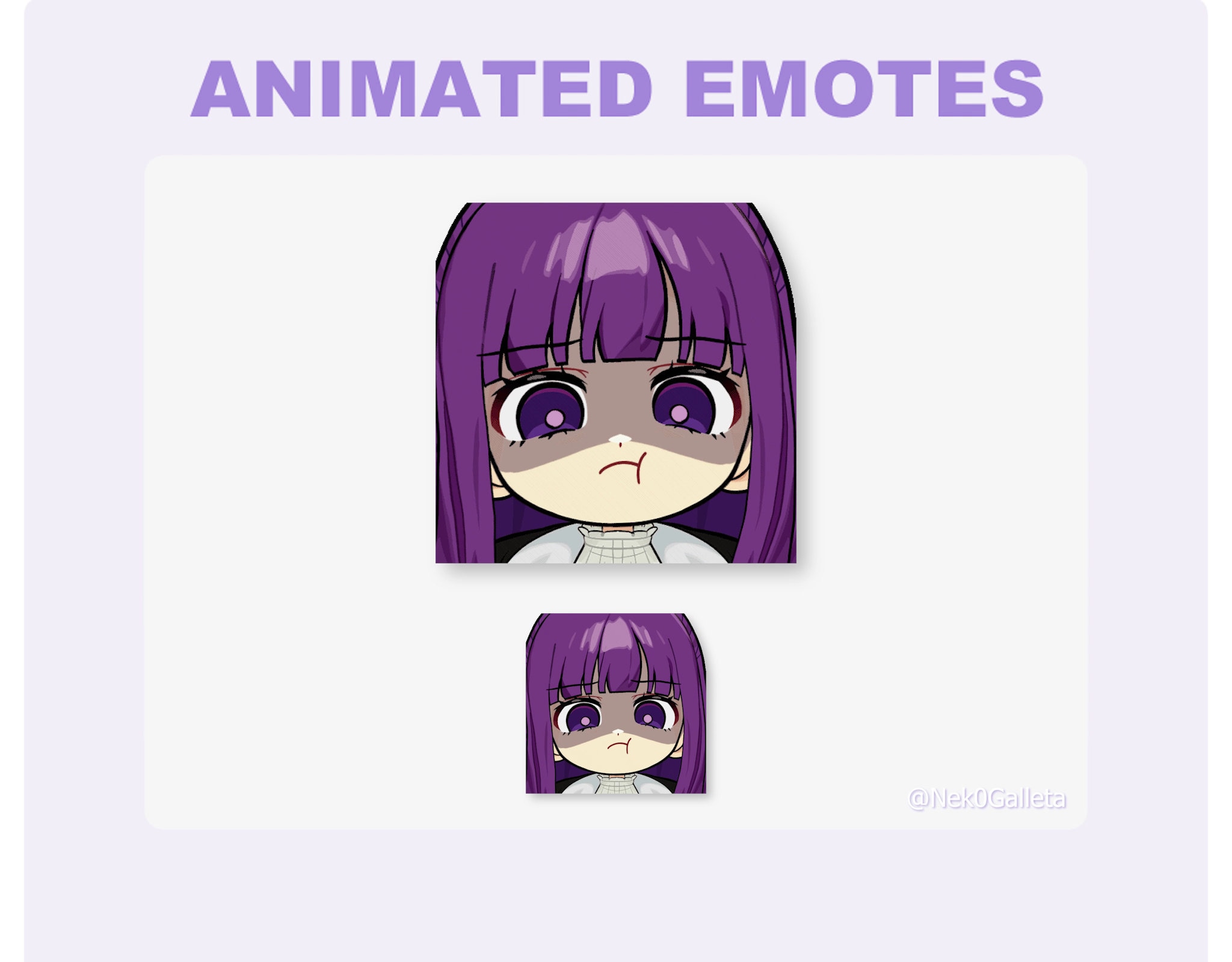 Sousou No Frieren ANIMATED EMOTE ||angry Fern Cute Anime Emote for ...