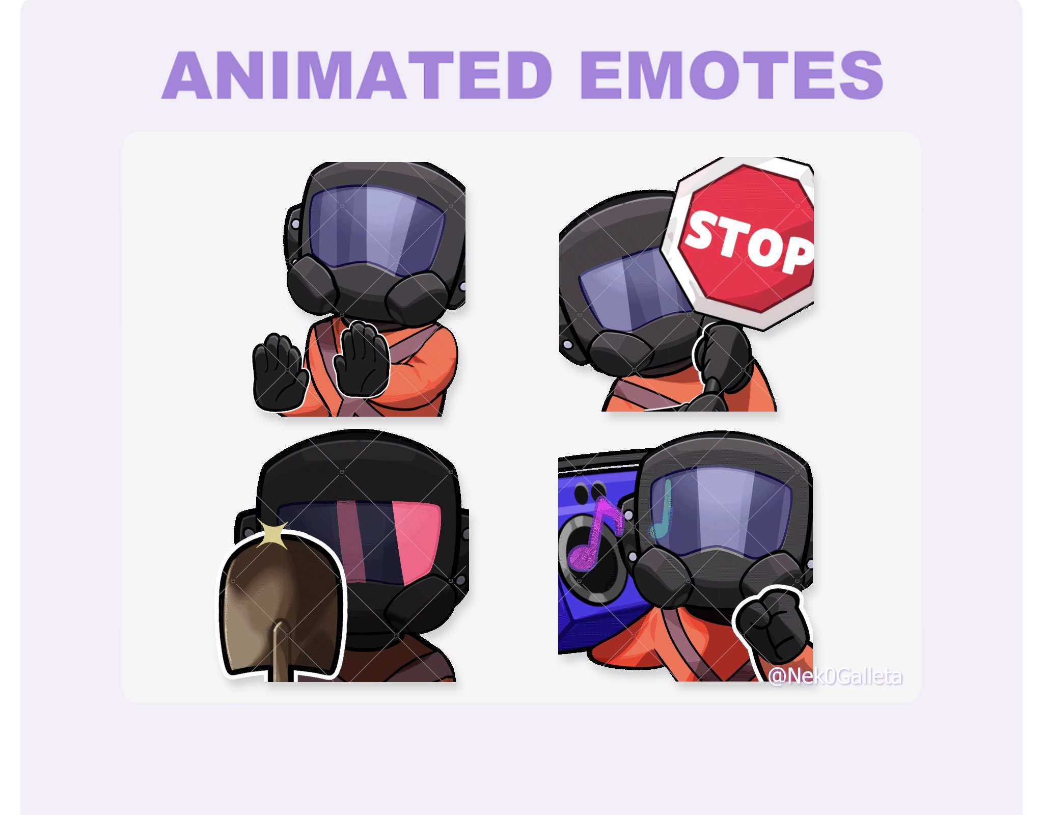 Lethal Company ANIMATED EMOTES for Twitch/discord - Etsy