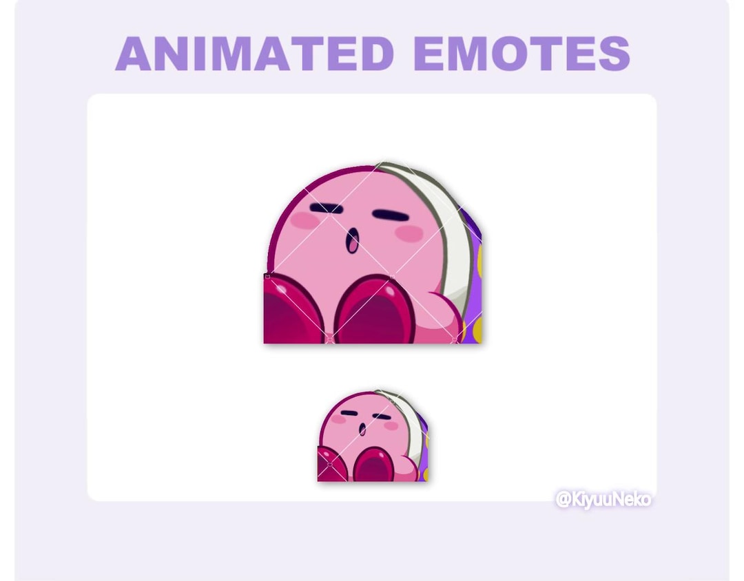Sleeping Kirby ANIMATED EMOTE Dance Emote for Twitch & Discord - Etsy