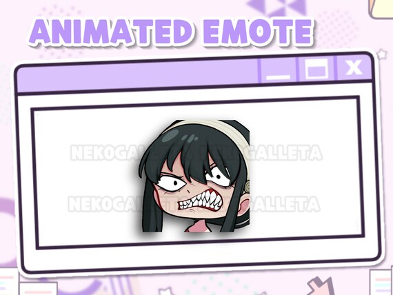 ANIMATED Emote Angry YOR /cute Anime Emote for Twitch - Etsy