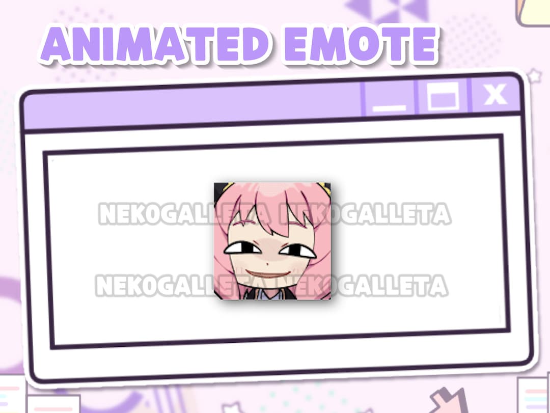 ANIMATED Emote - Heh Heh ANYA /cute Anime Emote for Twitch - Etsy
