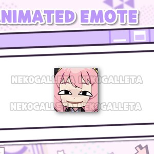 ANIMATED Emote Heh Heh ANYA /cute Anime Emote for Twitch - Etsy