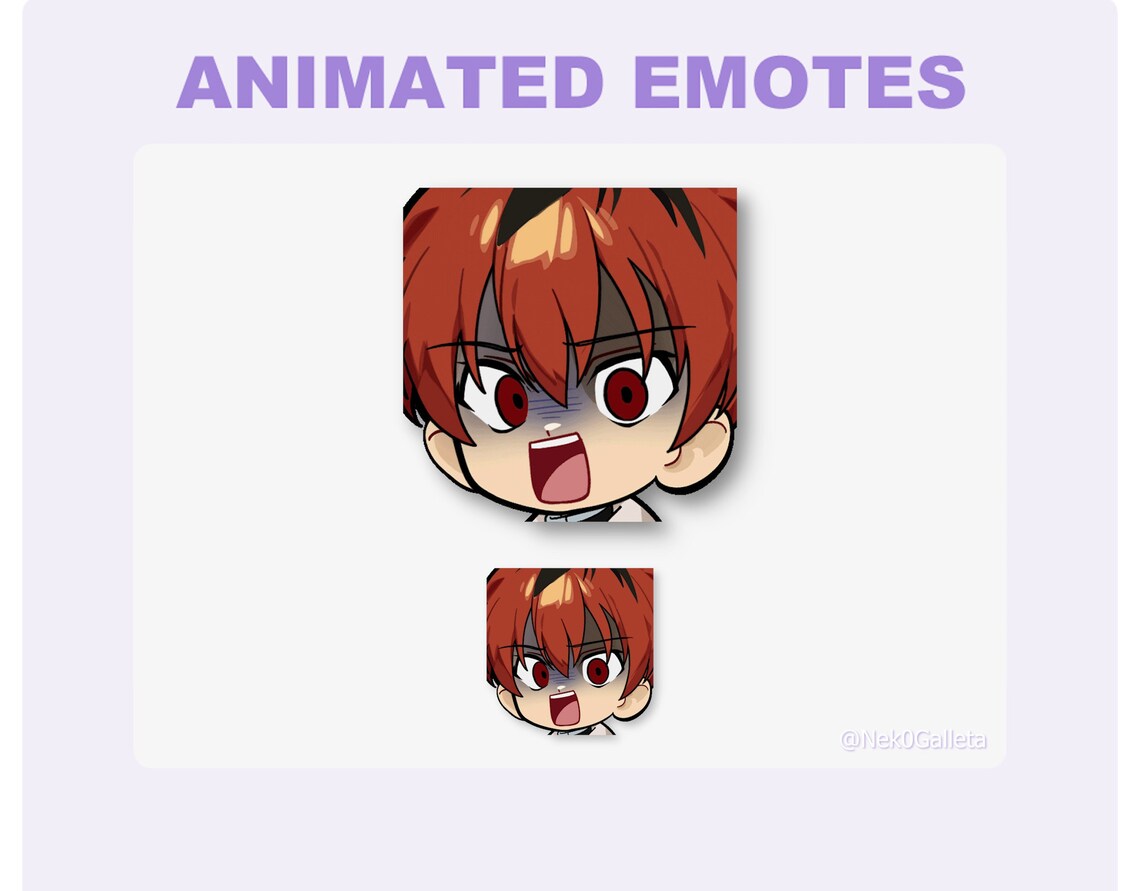 Sousou No Frieren ANIMATED EMOTE ||scared Stark Cute Anime Emote for ...