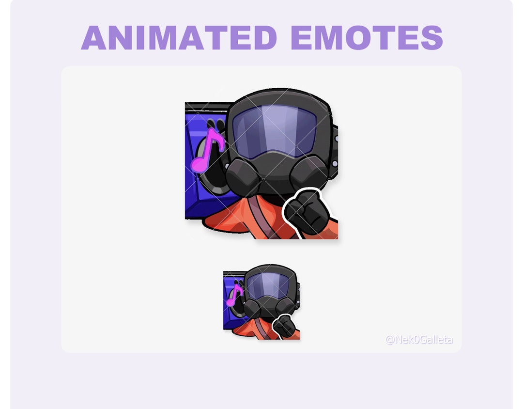 Lethal Company ANIMATED EMOTE || Boombox Emote for Twitch - Etsy