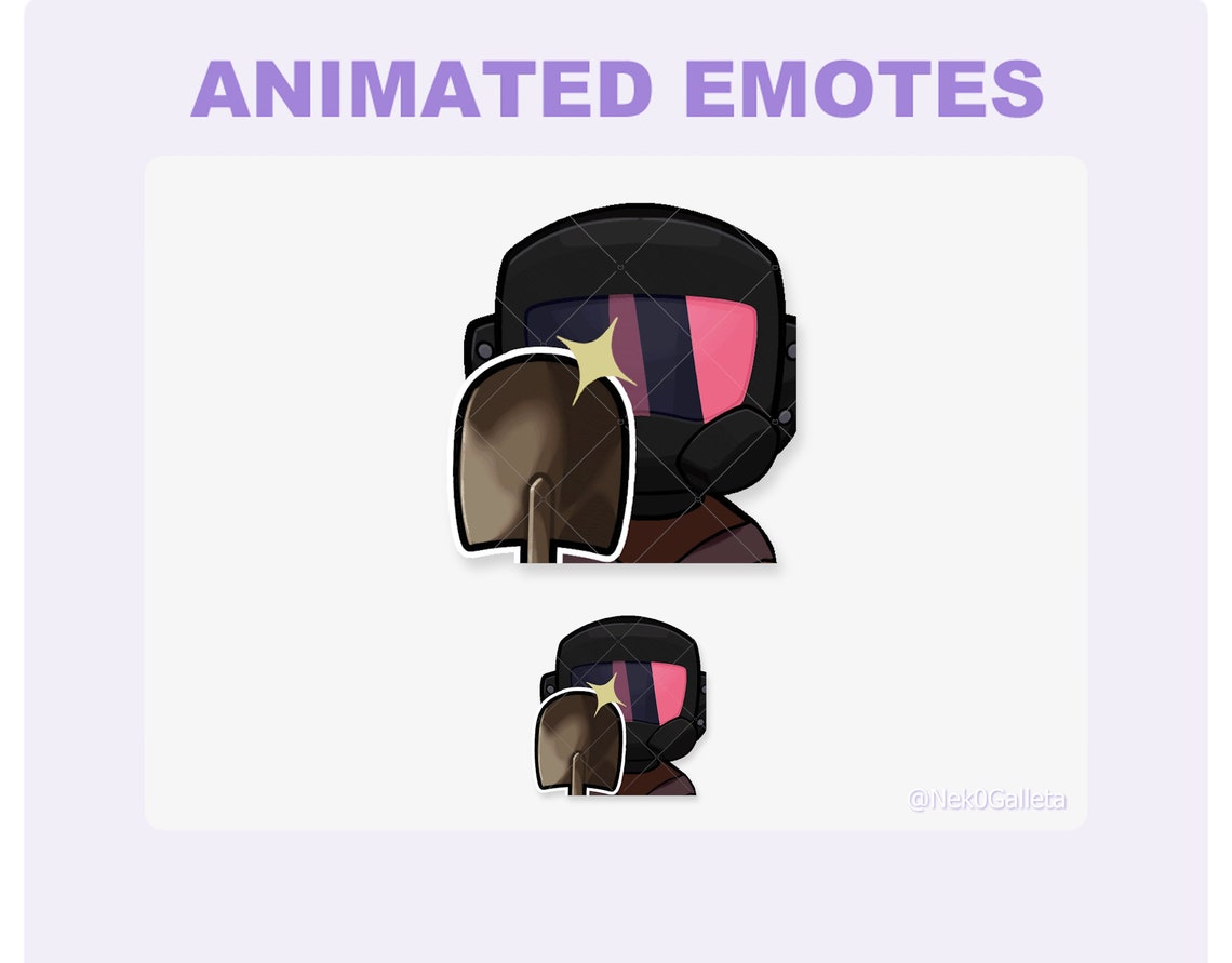 Lethal Company ANIMATED EMOTE ||shovel Emote for Twitch - Etsy