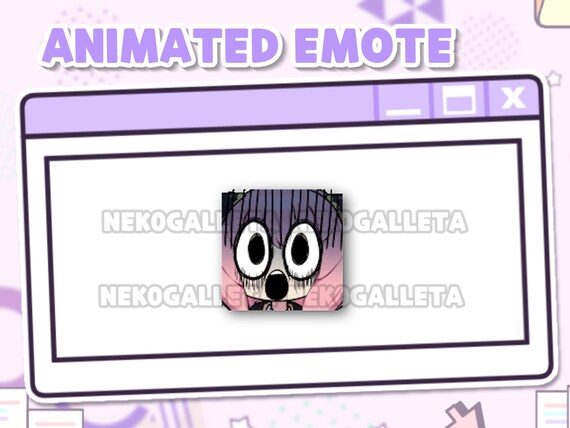 Emote ANIMADO Scared ANYA / Lindo Anime Emote para Twitch - Etsy España