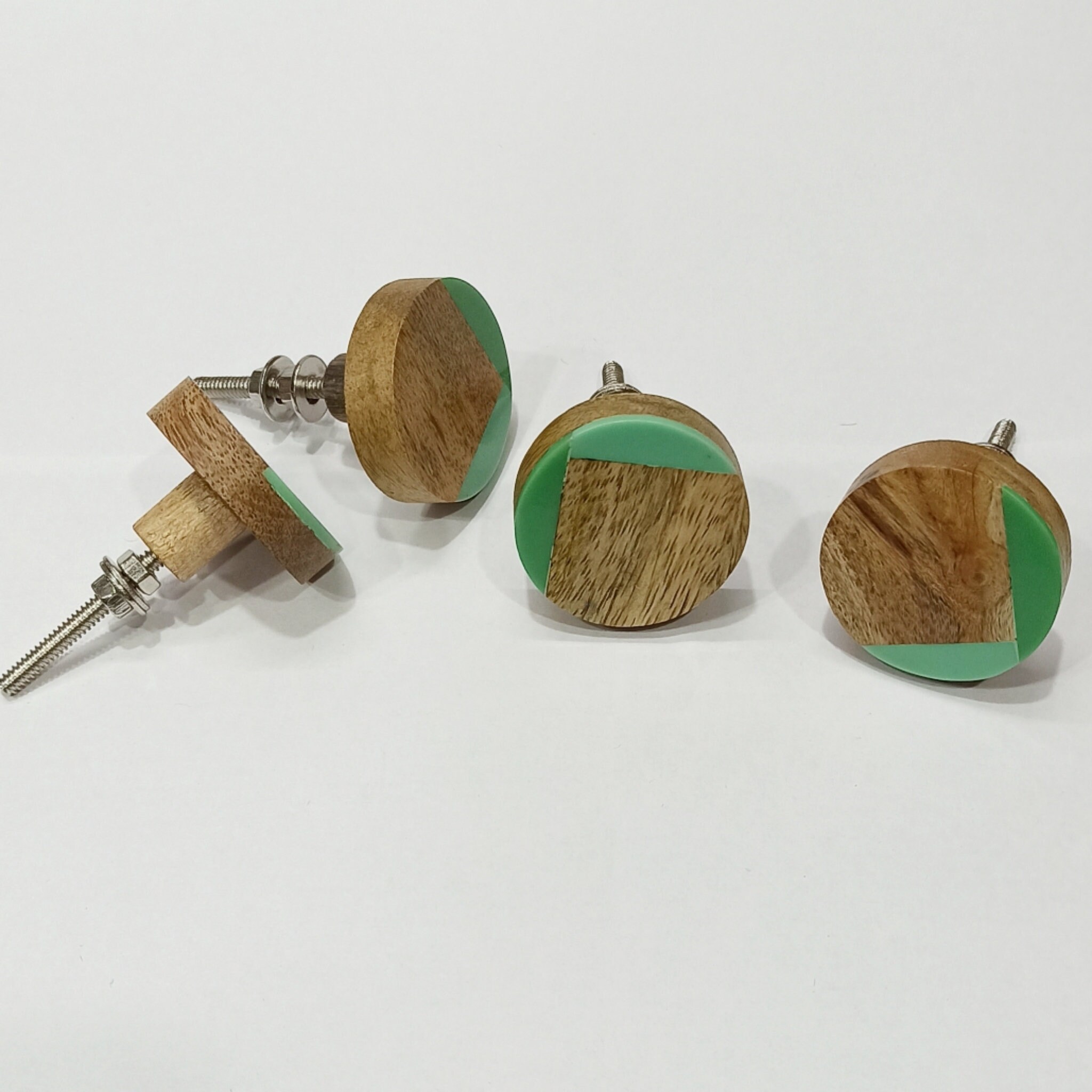 Handmade Wooden Resin Knob set of 6 Peaces - Etsy