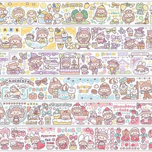 Washi Tape Sample - Molinta - Tea Time - 4.5cm*200cm/loop - Etsy