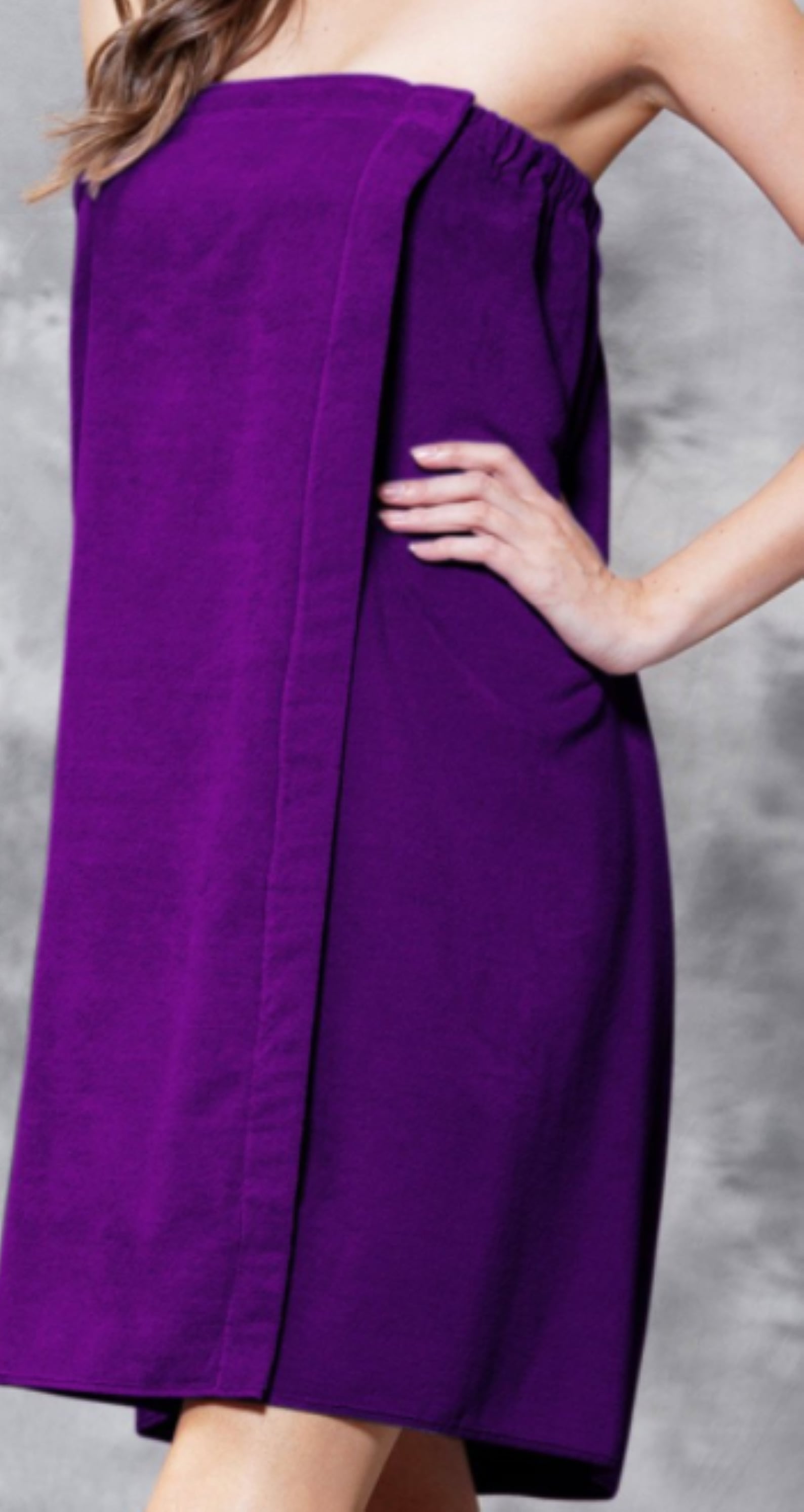 Embroidered Cotton Terry Velour Cloth Spa Wrap, Bath Towel Wrap ...