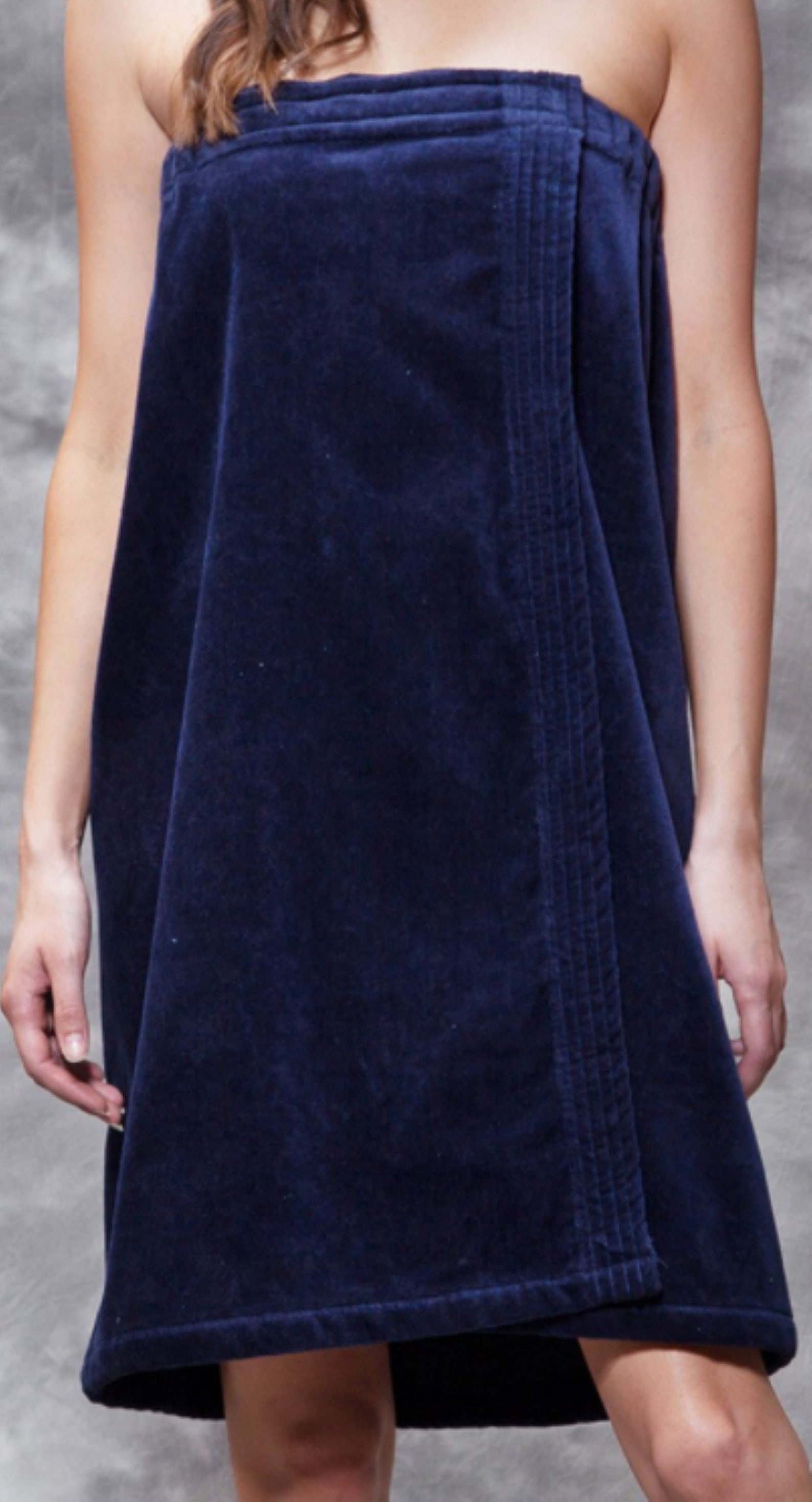 Embroidered Cotton Terry Velour Cloth Spa Wrap, Bath Towel Wrap ...