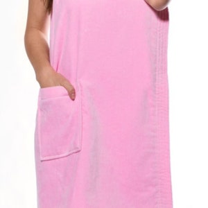 Embroidered Cotton Terry Velour Cloth Spa Wrap, Bath Towel Wrap ...