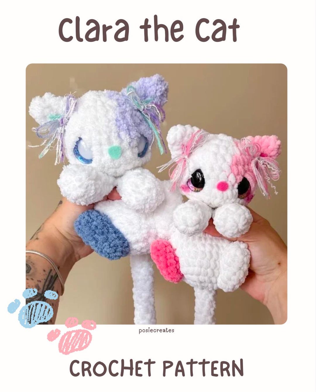 Crochet Pattern • Clara the Cat - Etsy