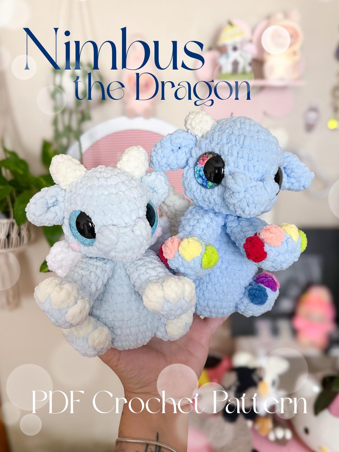 Nimbus the Dragon • PDF Crochet Pattern - Etsy