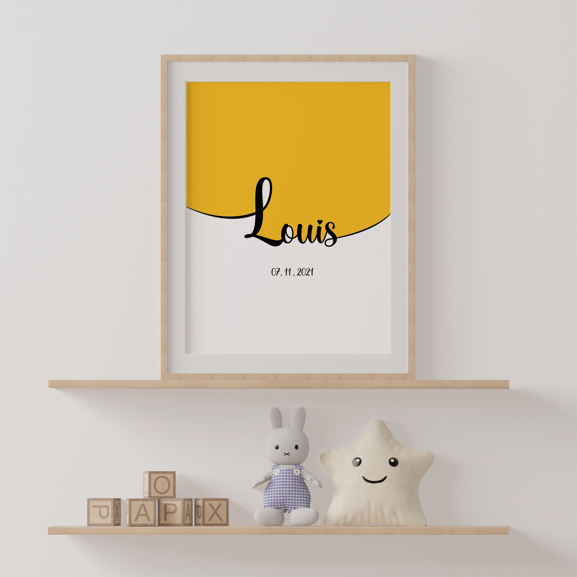 Printable Baby Name Sign Personalised Baby Gift for Nursery - Etsy