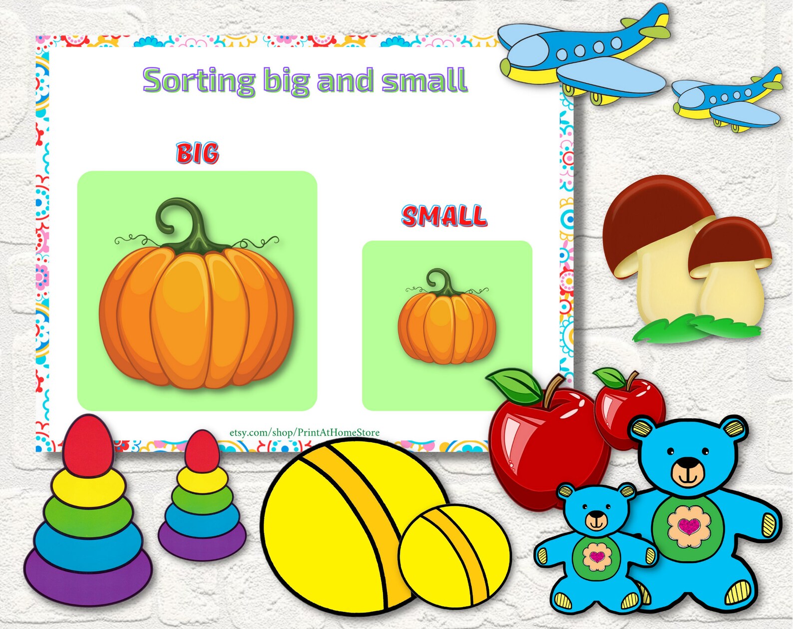 Busy Book Printable Worksheets Setmatching Activity Etsy