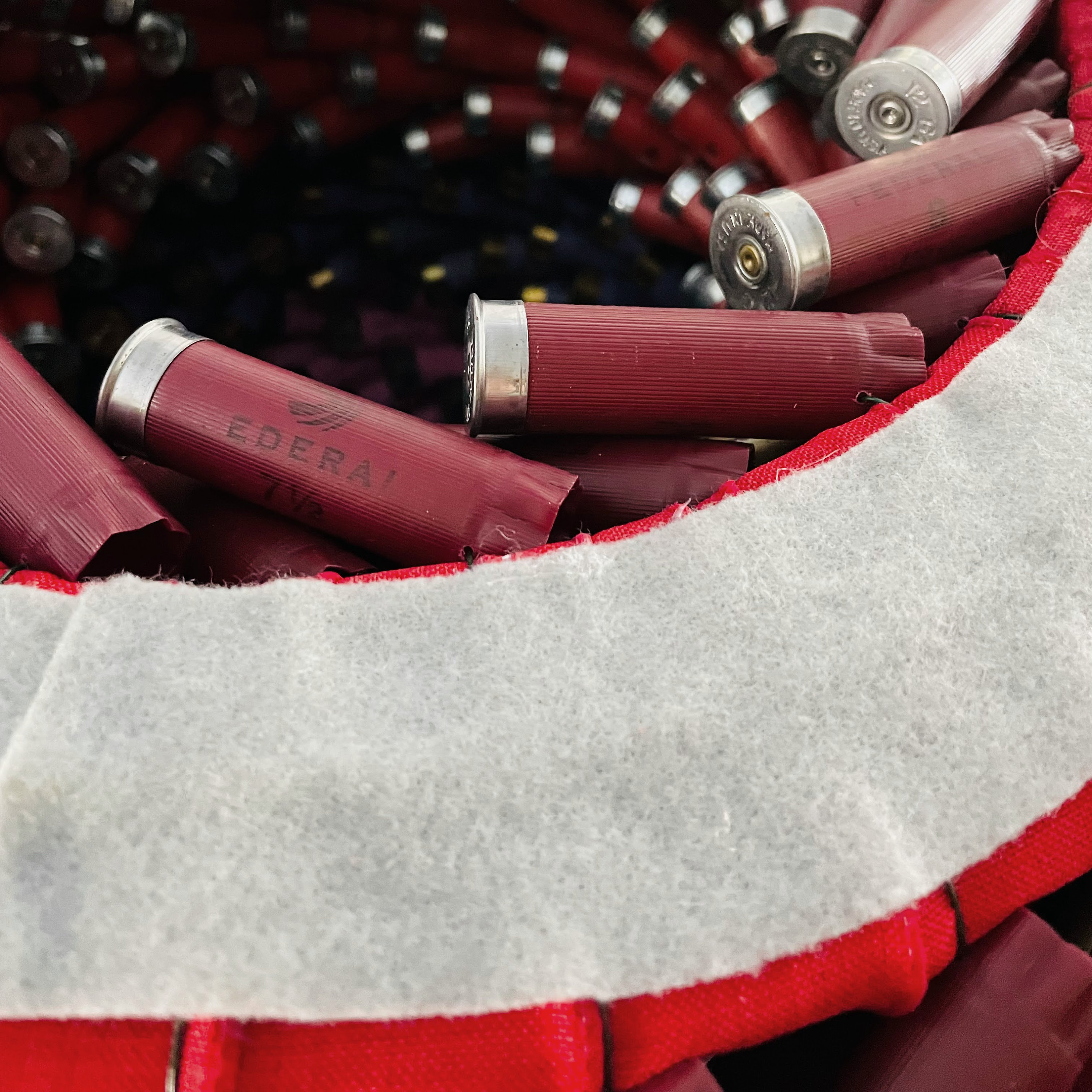 Recycled Shotgun Shell Wreath Burgundy and Gold - Etsy