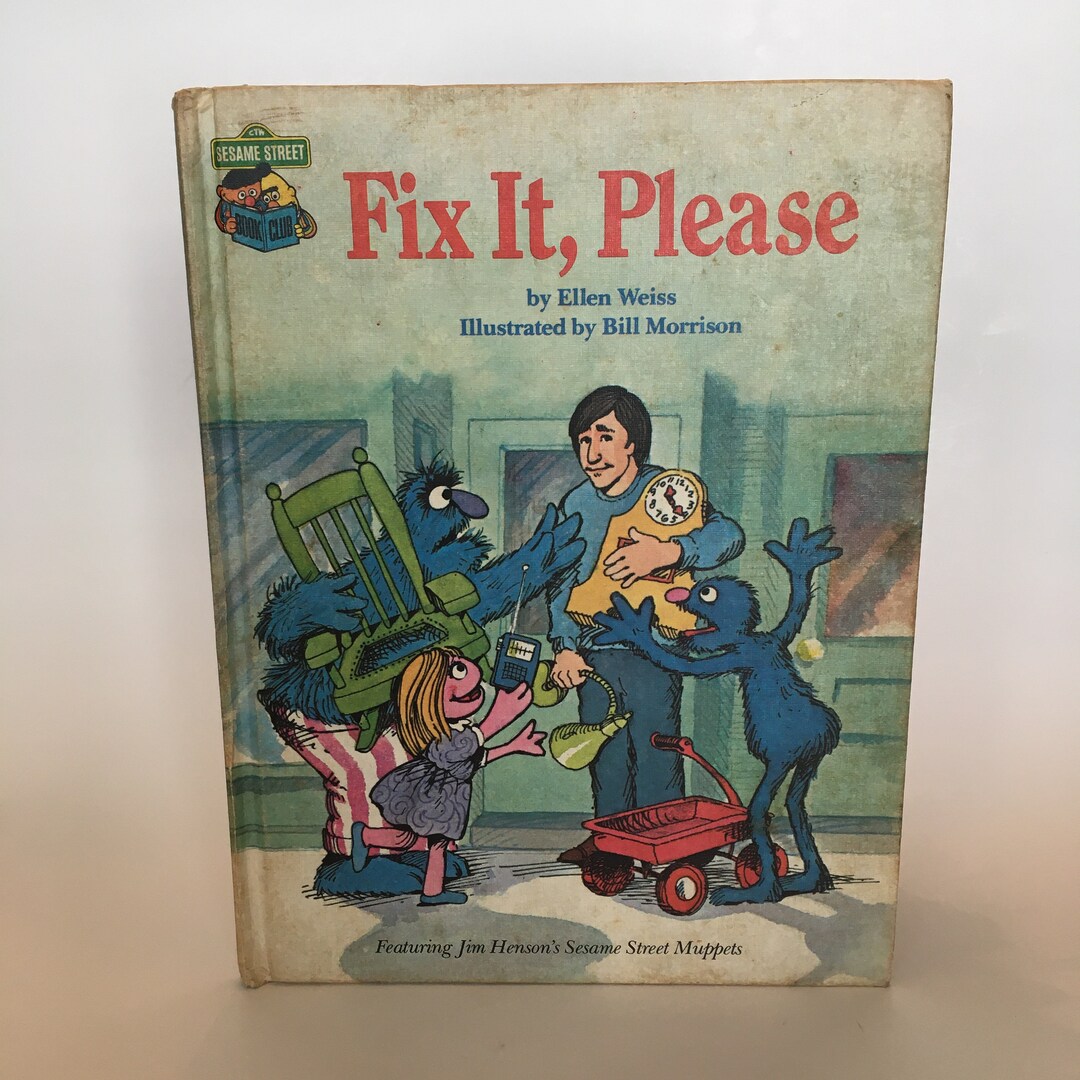 1980 Fix It Please, Vintage Sesame Street Storybook - Etsy