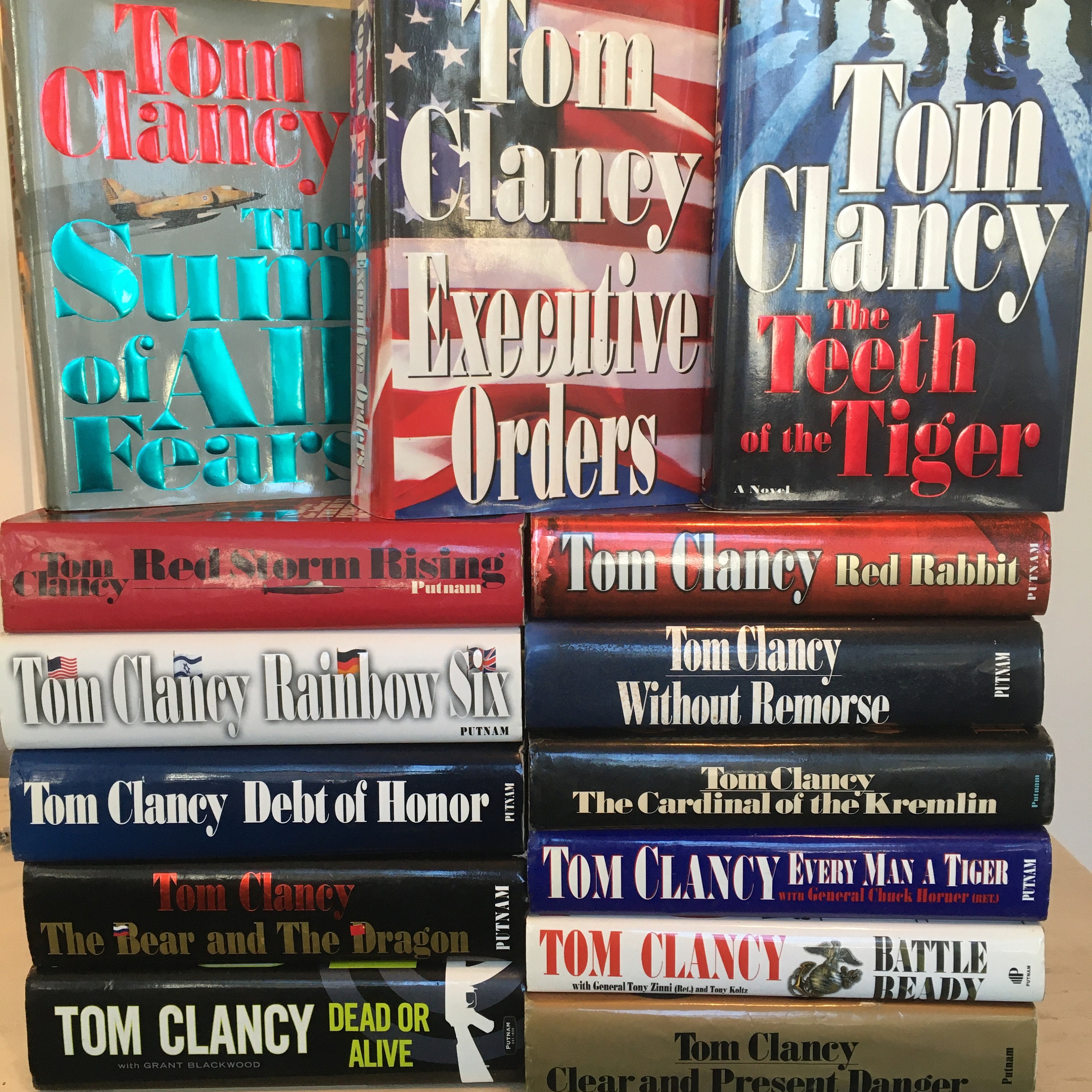 Tom Clancy Hardback Novels FIRST EDITIONS Choose Your Title - Etsy