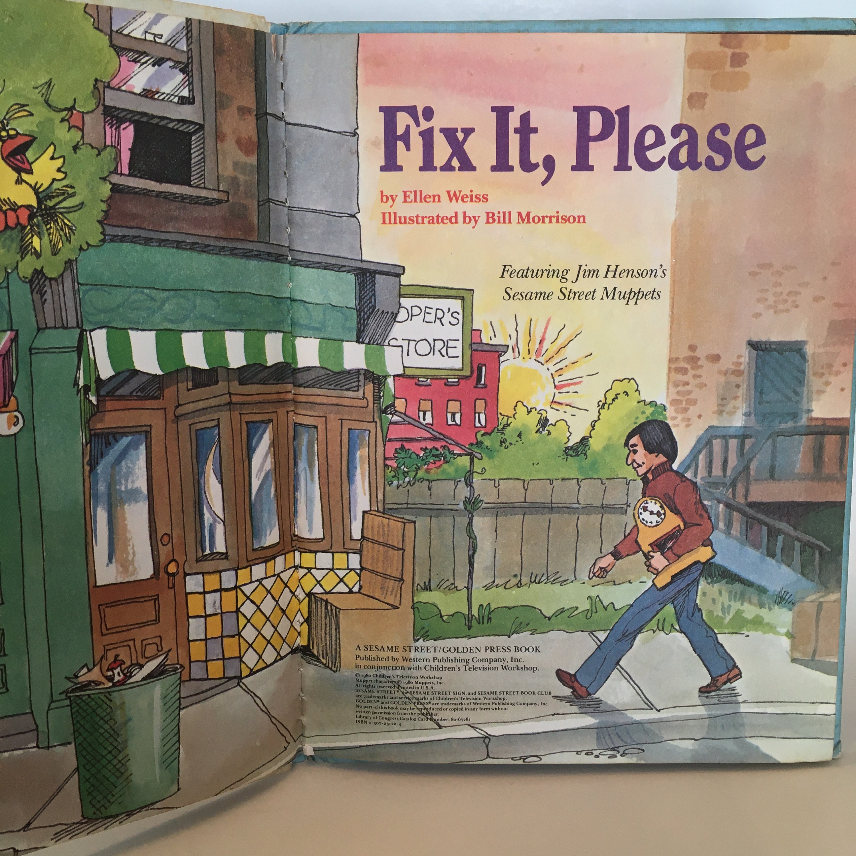 1980 Fix It Please, Vintage Sesame Street Storybook - Etsy