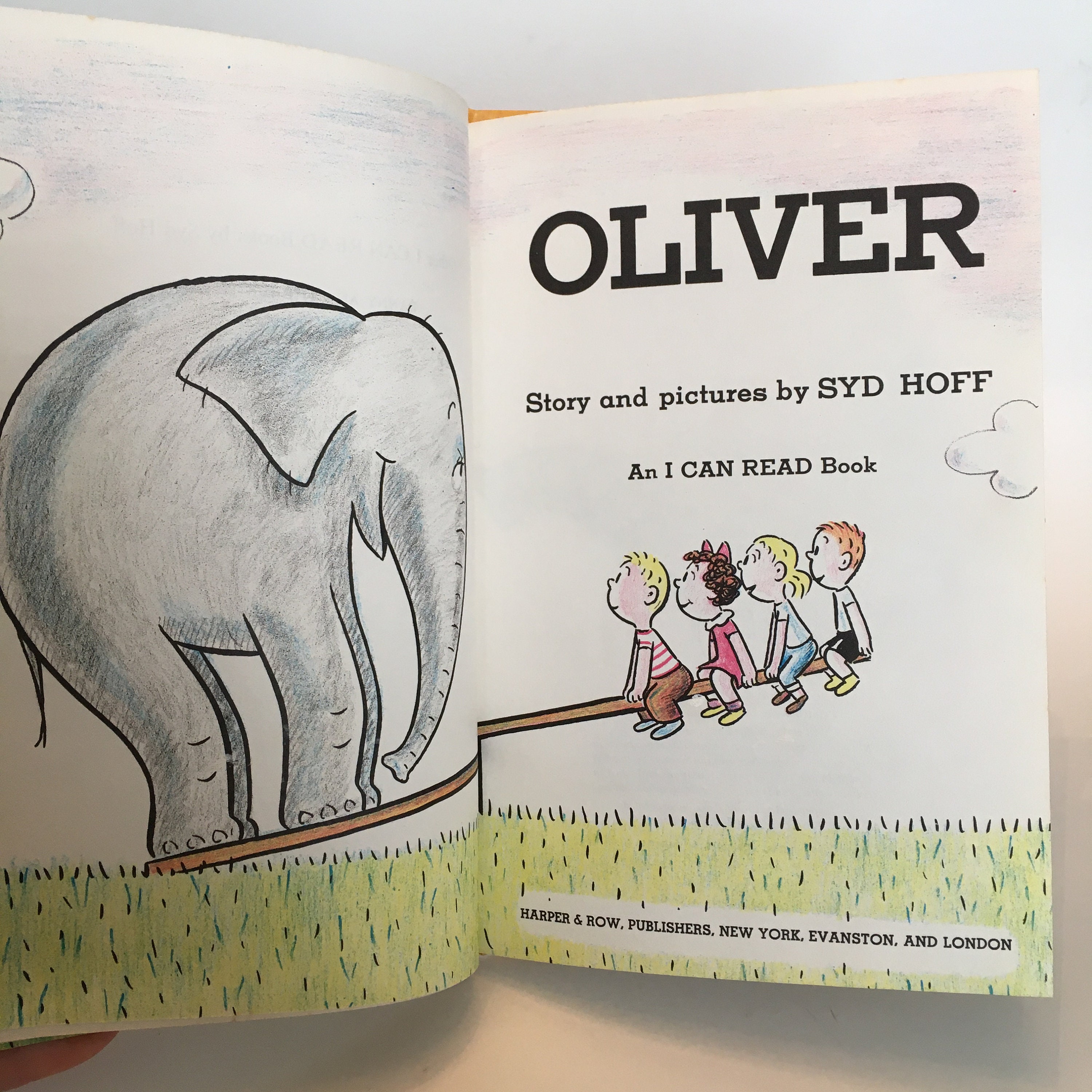 1960 First Edition, Oliver by Syd Hoff, Vintage I CAN READ Book - Etsy