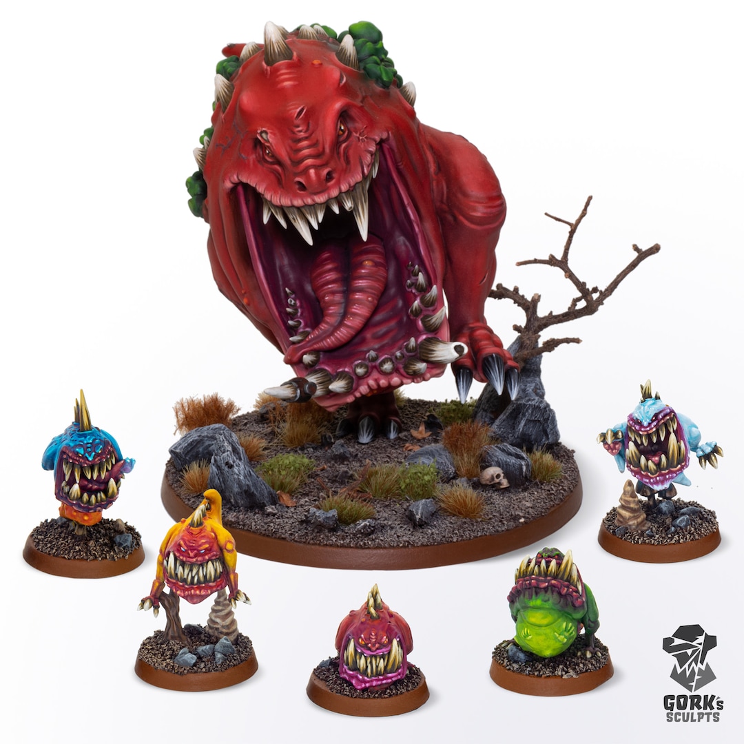 Colossal Cave Monster Miniatures V1 5 Small Monsters Gork's Sculpts - Etsy