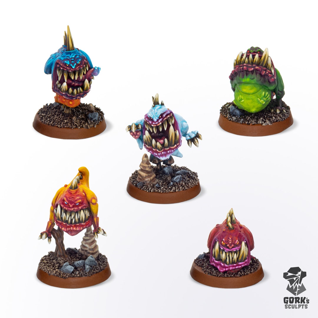 5 Small Cave Monsters Printed Gork's Sculpts - Etsy