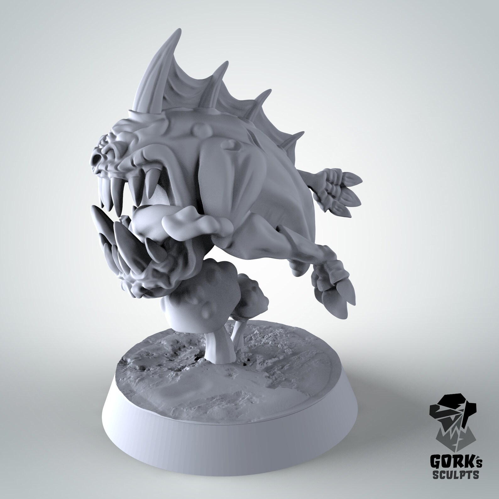 5 small cave monsters Printed Gork's Sculpts | Etsy