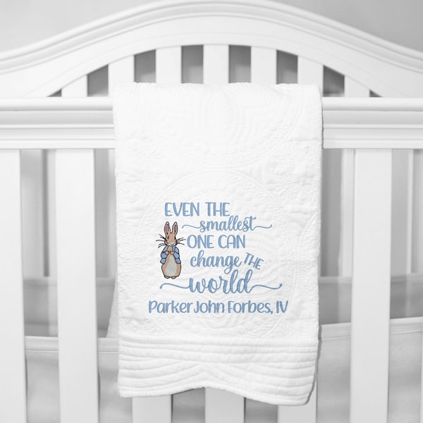 Bunny Baby Quilt - Etsy