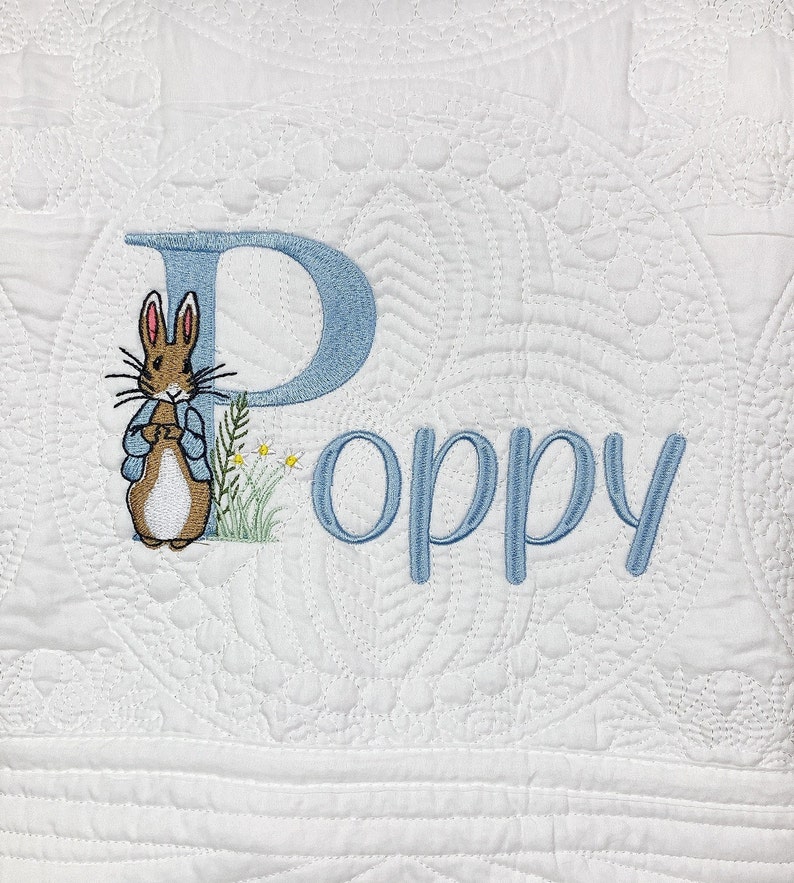 Personalized Heirloom Baby Quilt Peter Rabbit Bunny Custom - Etsy
