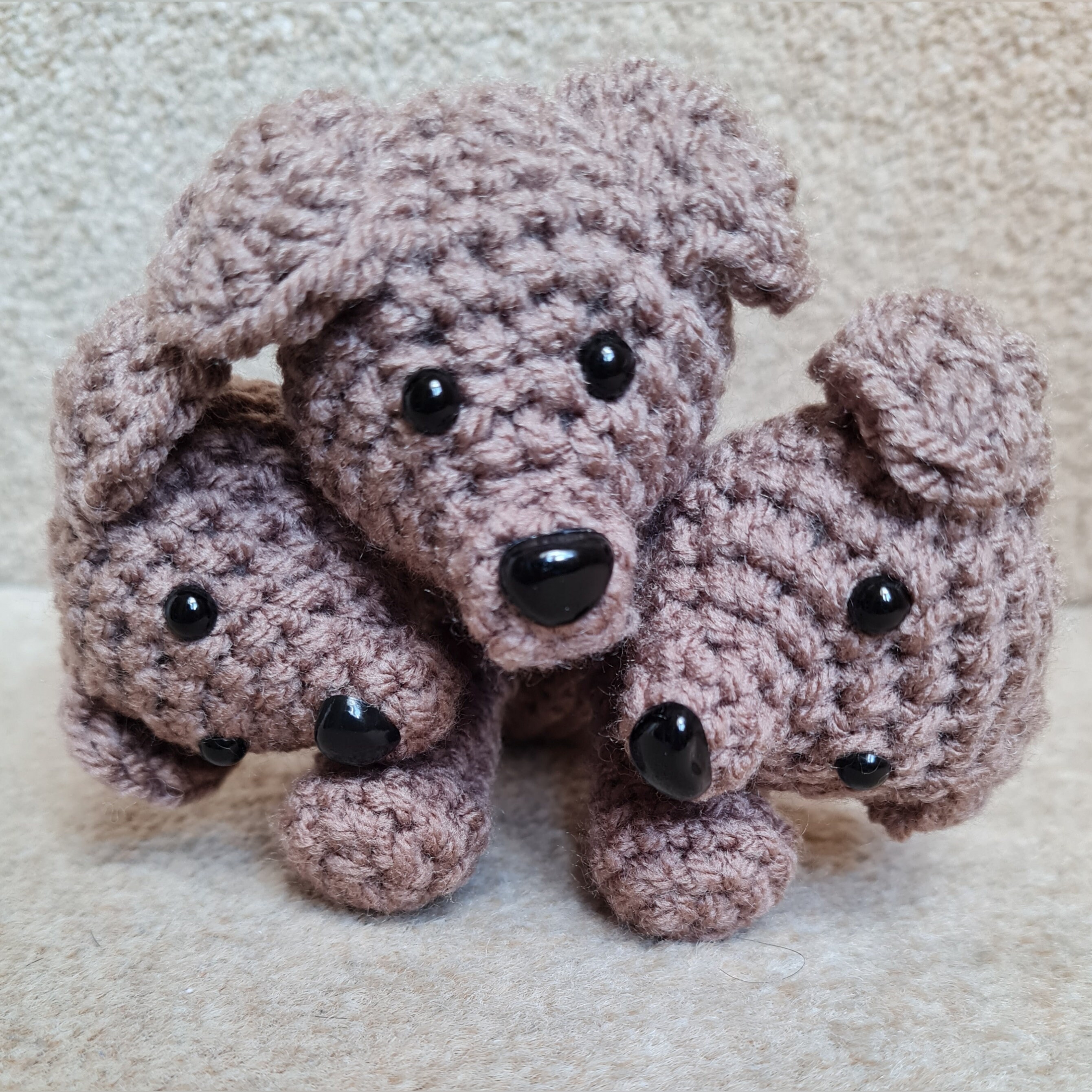 3 Headed Puppy Cerberus Crochet Plush Toy | Etsy UK