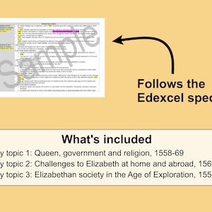 Edexcel History GCSE Revision Notes: Early Elizabethan England, 1558-88 ...