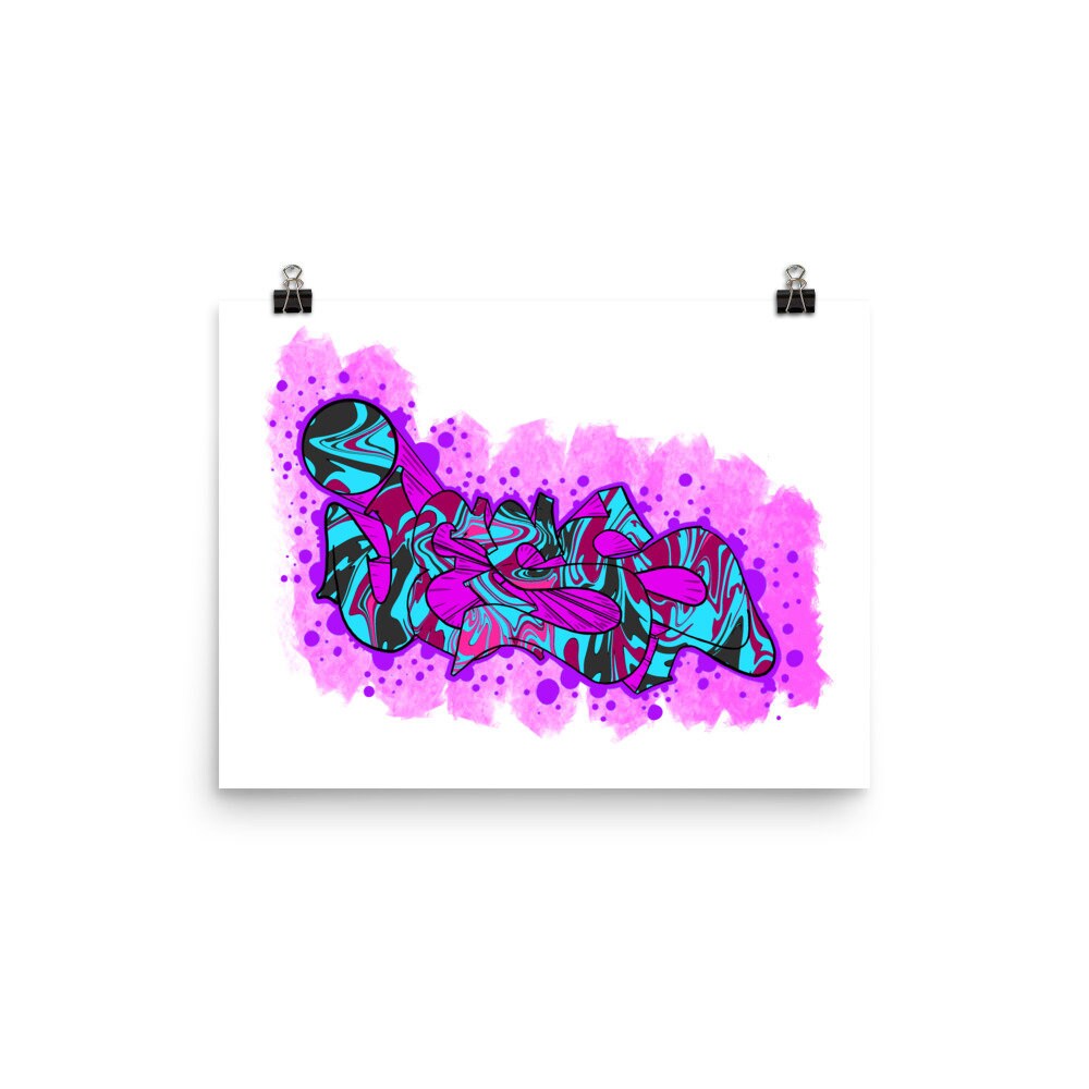 CUSTOM Graffiti Name Poster, Graffiti Wall Art, Graffiti Art Print ...