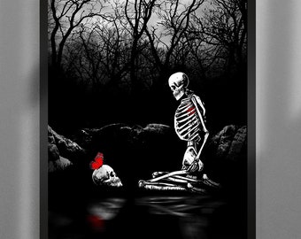 The Hasanlu Lovers. Art Print. Skeleton Romantic Couple - Etsy Ireland