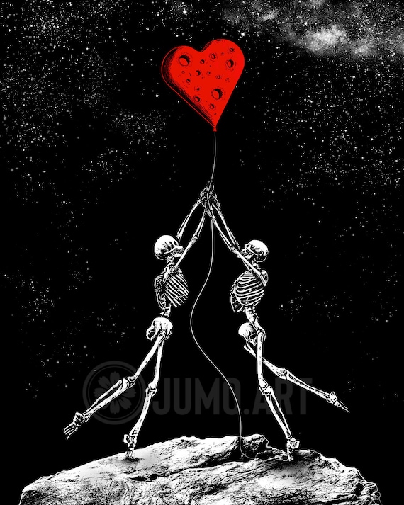 Skeleton Love Wallpaper