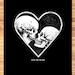 Love Till Death. Art Print. Dark Romantic, Heart Shaped, Skull Art ...