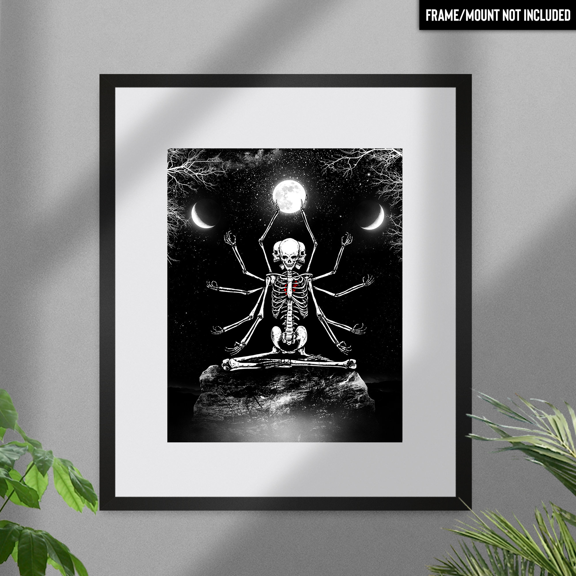 Divination. Art Print. Surreal Skeleton God Spiritual Art | Etsy