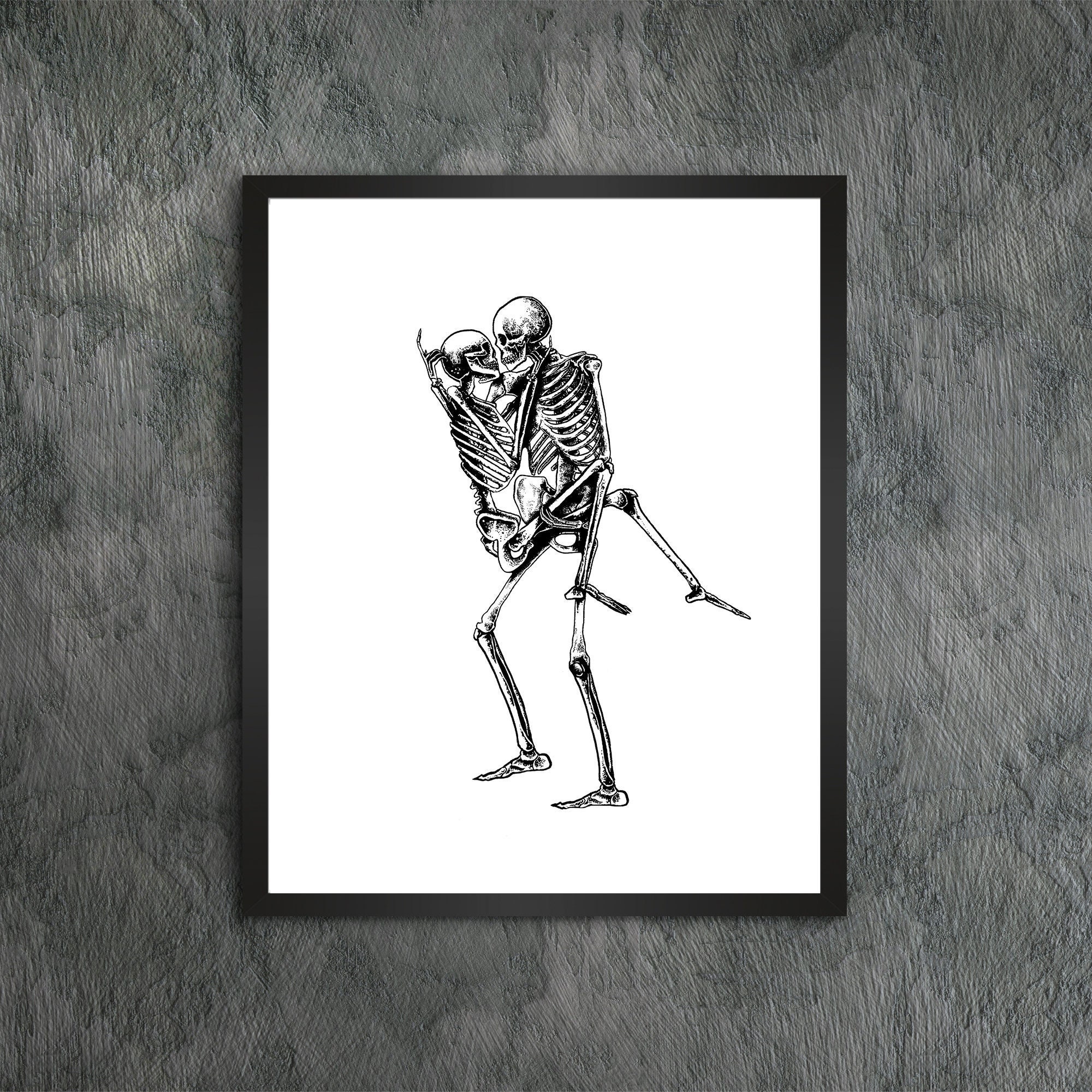Minimalist skeleton print Art & Collectibles Digital etna.com.pe