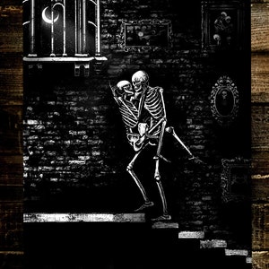 Print Pack: Romantic Skeletons Pack A. X4 Art Prints. Skeletons, Dark ...