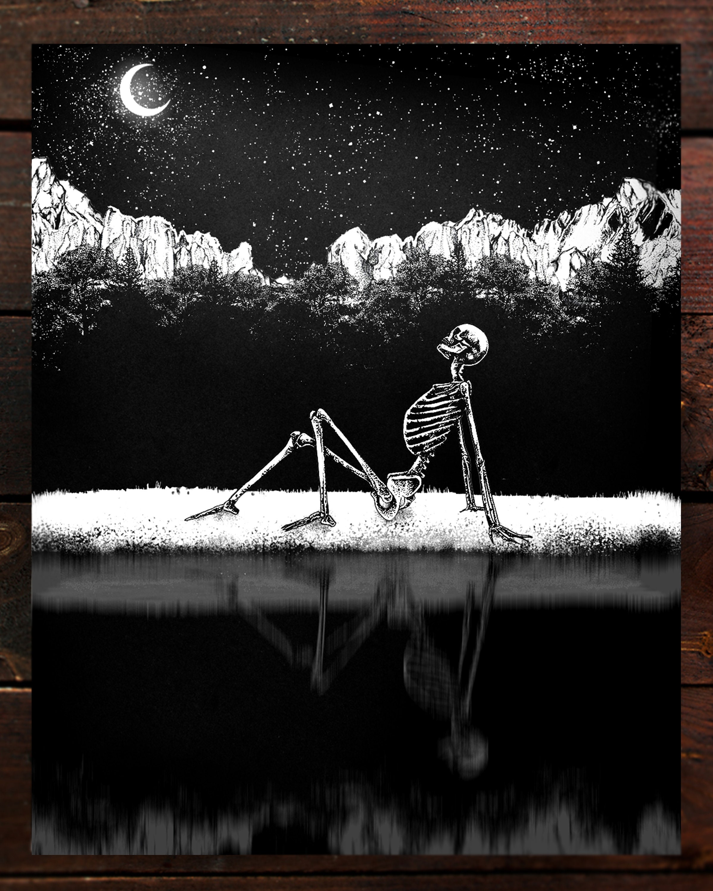 Digital Prints 8x10 Heart of Darkness Art Print Death angel skeleton ...