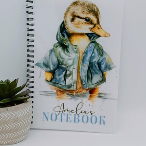 Personalised Duck Notebook, Duckling Notebook, Duck Gift, Duck Notepad ...