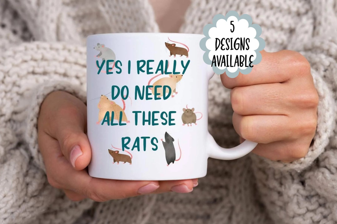 Rat Humour Mug for Proud Rat Mums and Dads With Matching Coaster ...
