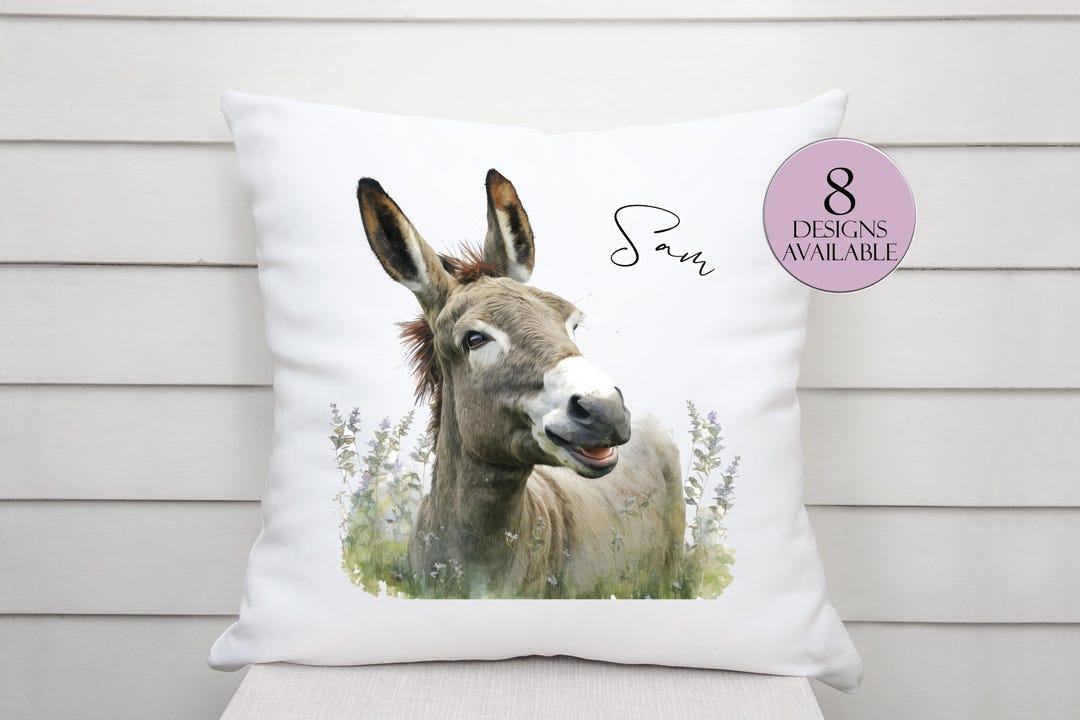 Personalised Donkey Cushion - A Unique Bedroom Décor Piece and a ...