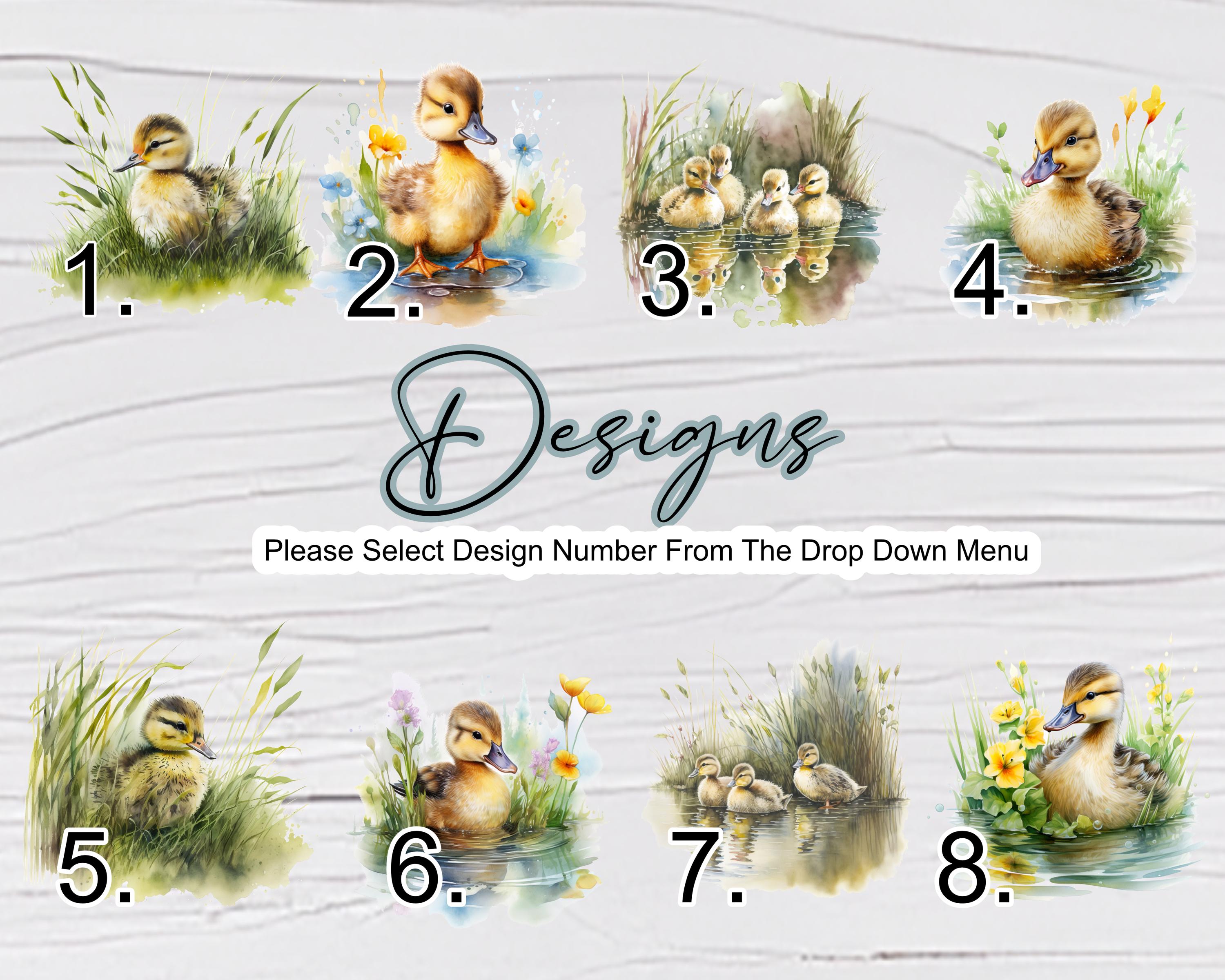 Watercolour Acrylic Duck House Sign – Personalised House Number Plaque ...