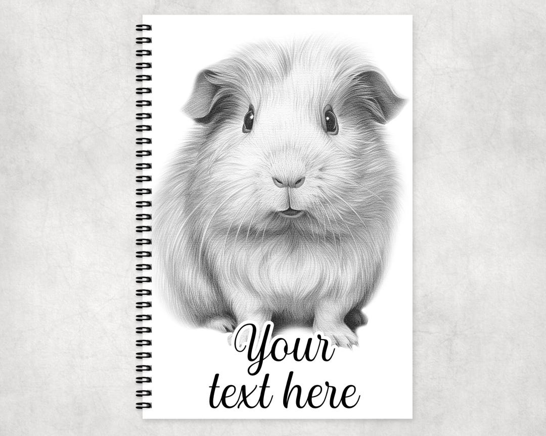 Personalized A5/A4 Guinea Pig Notebook - Custom Notepad Journal ...