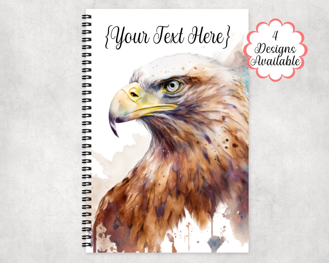 Personalised Eagle A5/A4 Notebook, Eagle Gift. Gift for Her. Eagle ...