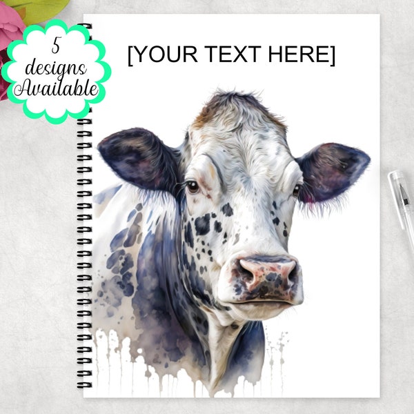 Cow Notebooks - Etsy